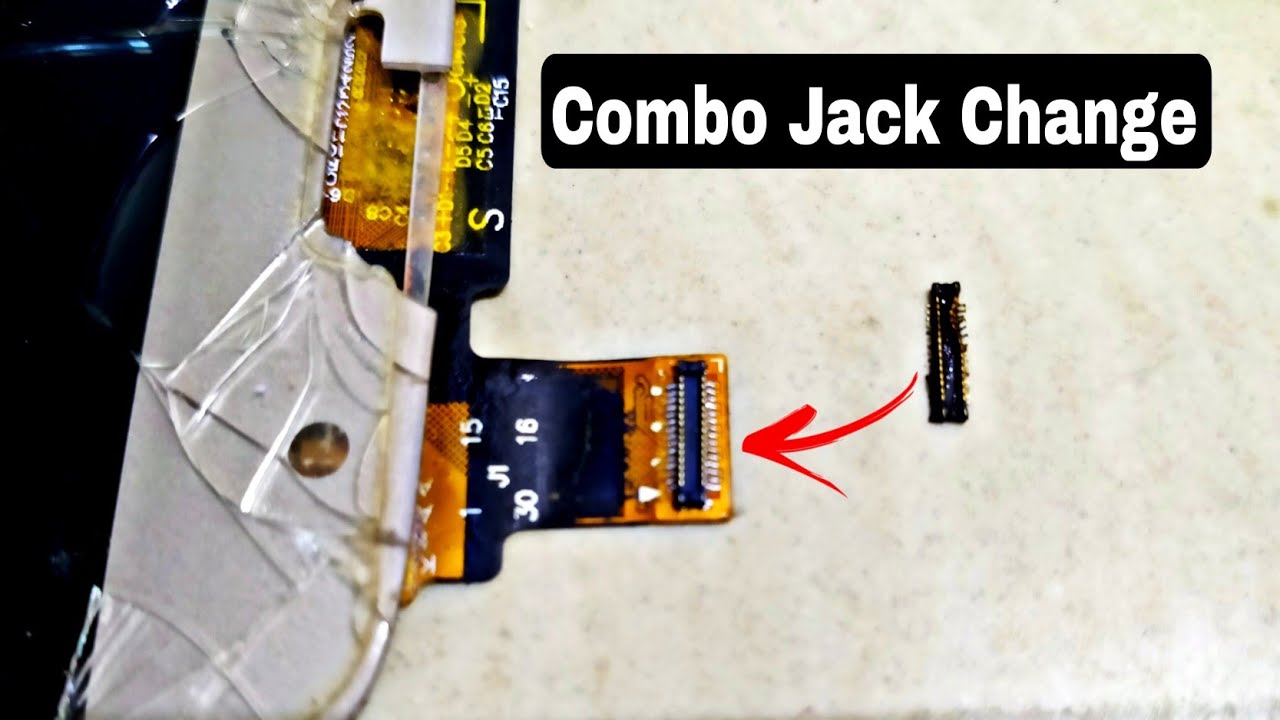 how to replace folder combo connector | flex cable repair | lcd flex ...