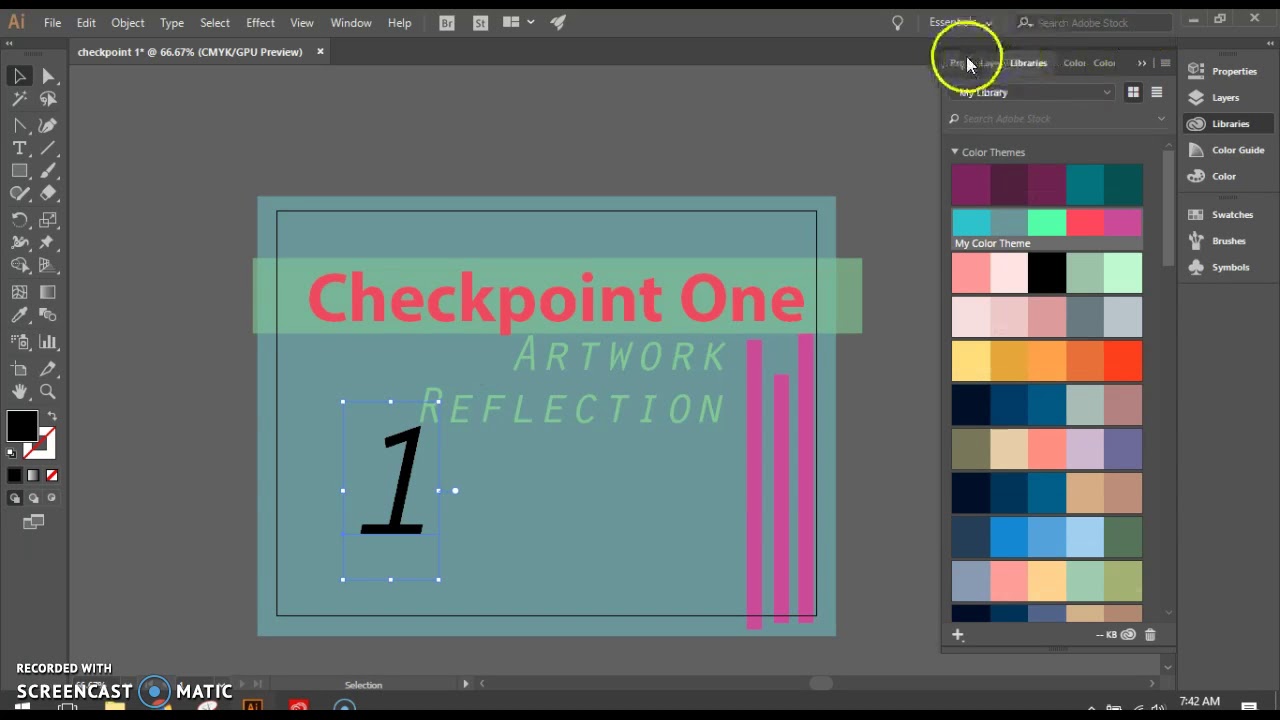 Portfolio slide in Illustrator - YouTube