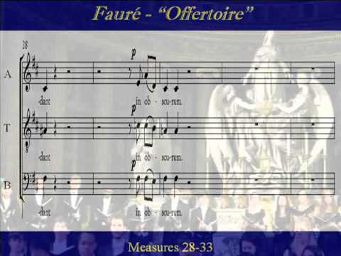 Alto Faure Requiem Offertoire Score - YouTube