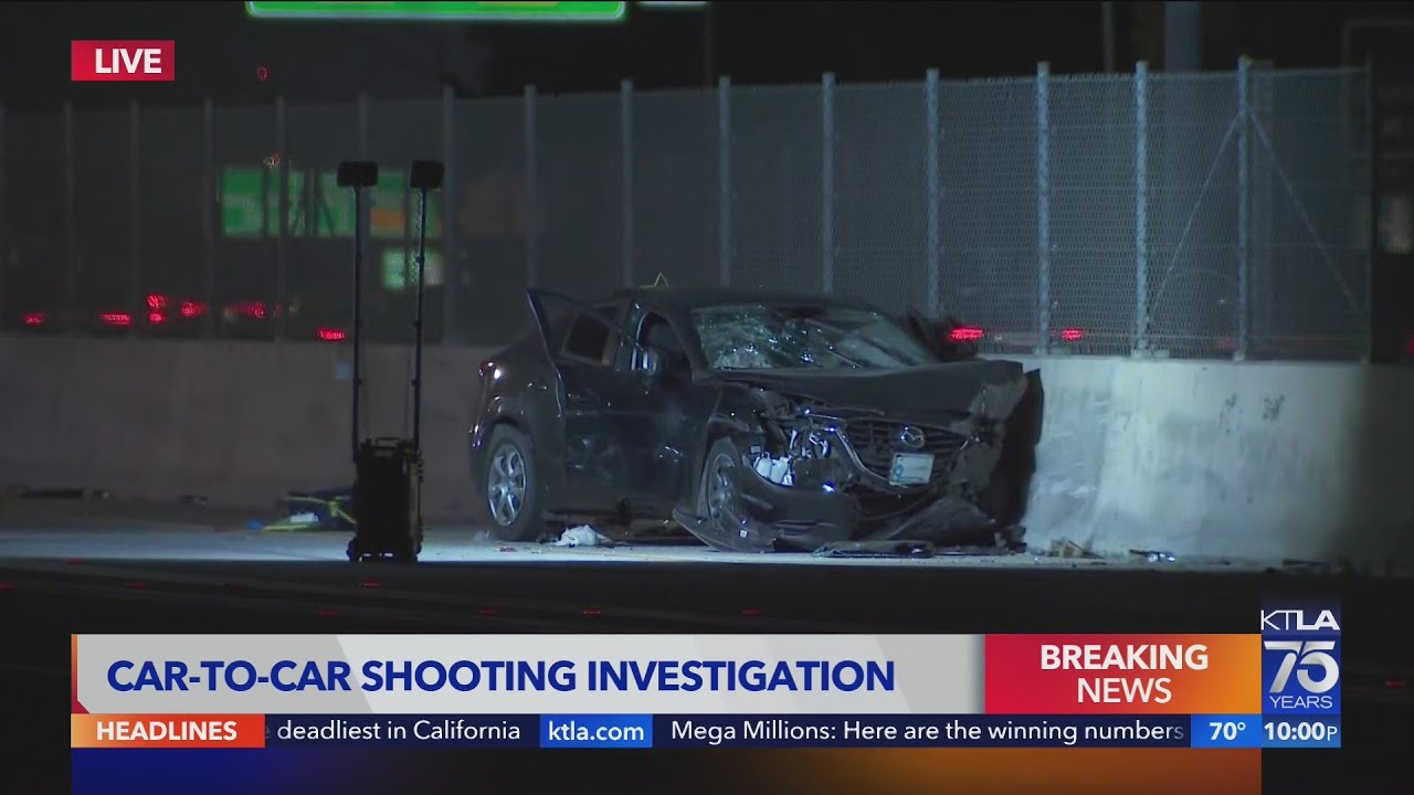Freeway shooting leaves 2 injured, snarls traffic - YouTube