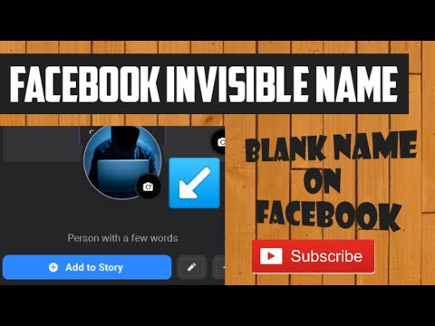FACEBOOK BLANK NAME | Invisible Name Easy Tutorial | Facebook Blank ...