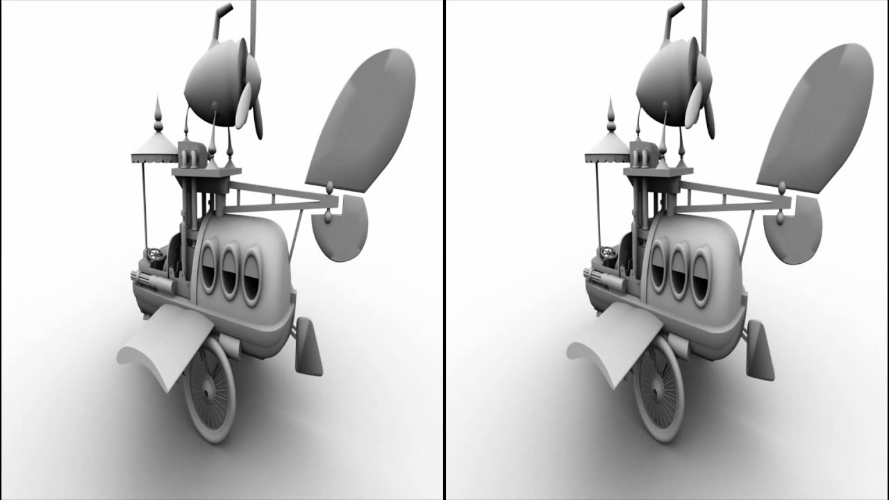 Convert-a-Car 3D "Stereoscopic" of Professor Pat Pending with softimage ...