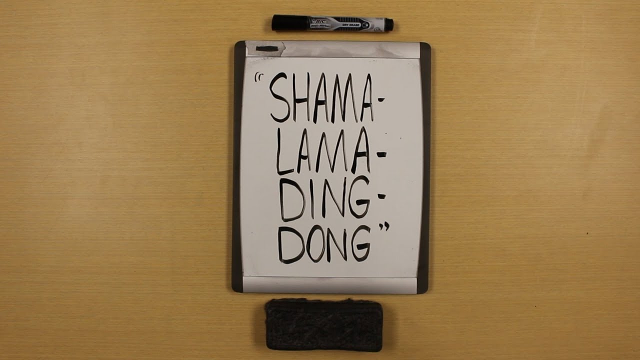 The Bic Test - "Shama-Lama-Ding-Dong" - YouTube