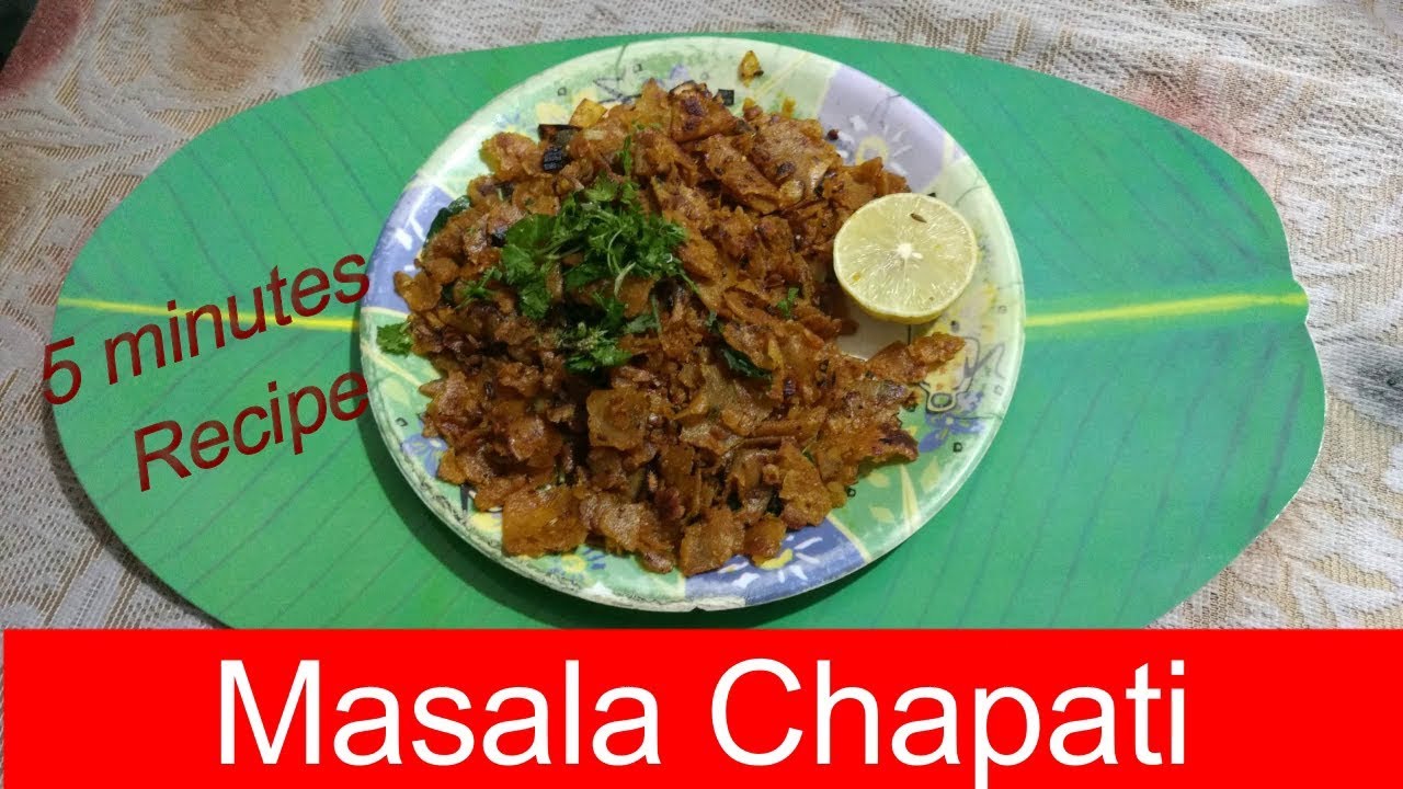 Chapati Chivda - 5 minutes Recipe - YouTube