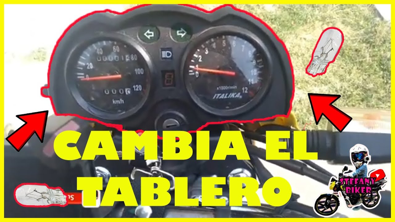 Cómo cambiar el tablero de una moto 150👐😎 cambia las luces de tu ...