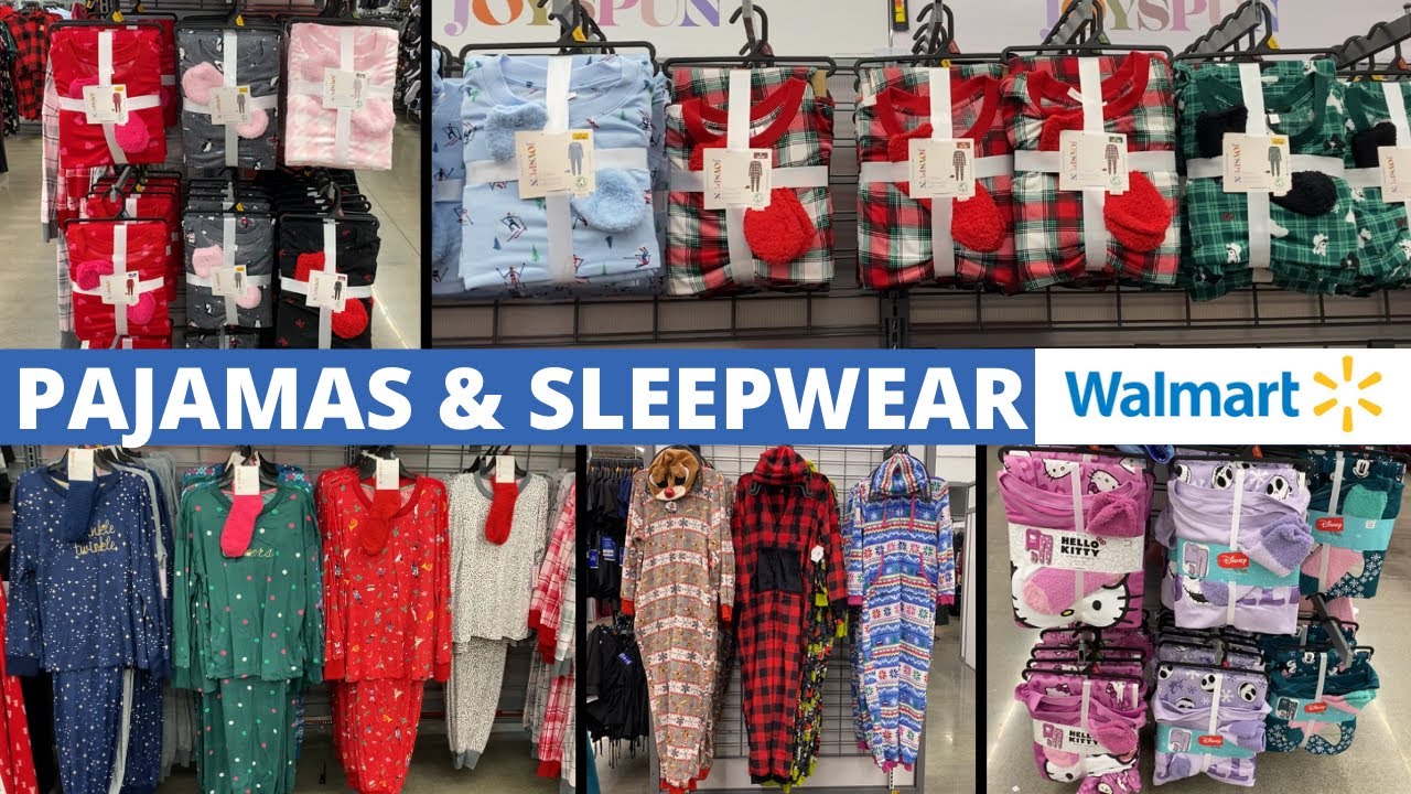 💛NEW PAJAMAS AT WALMART‼️WALMART SHOP WITH ME | WALMART PAJAMAS ...