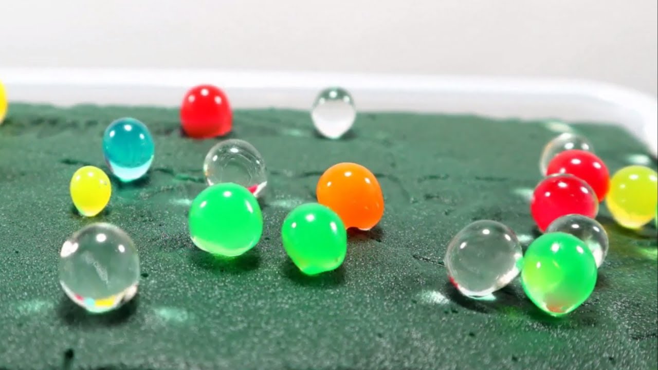 Orbeez on Air. Time-Lapse - YouTube