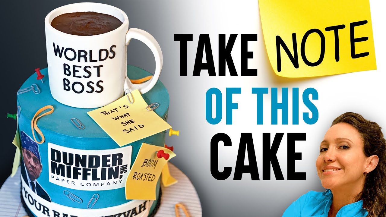 How To Make Edible Post-it Notes Cake Toper - YouTube