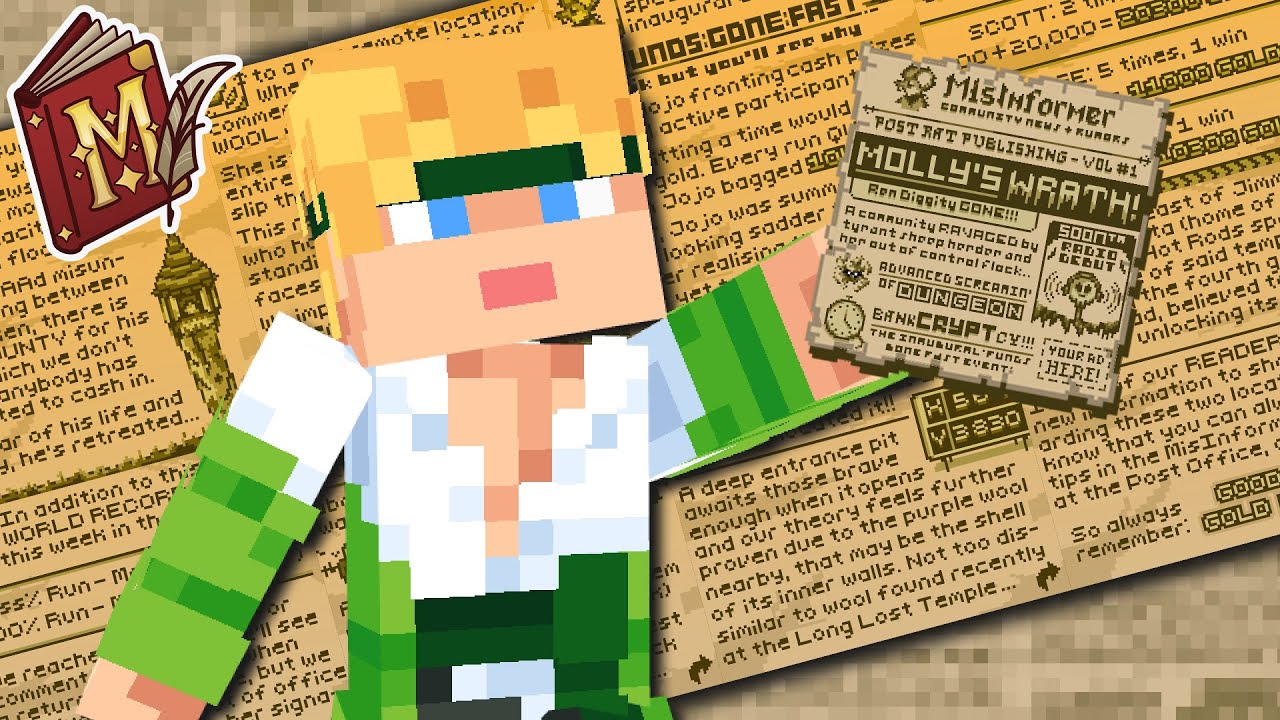 I MADE A NEWSPAPER! - Minecraft Misadventures SMP - YouTube
