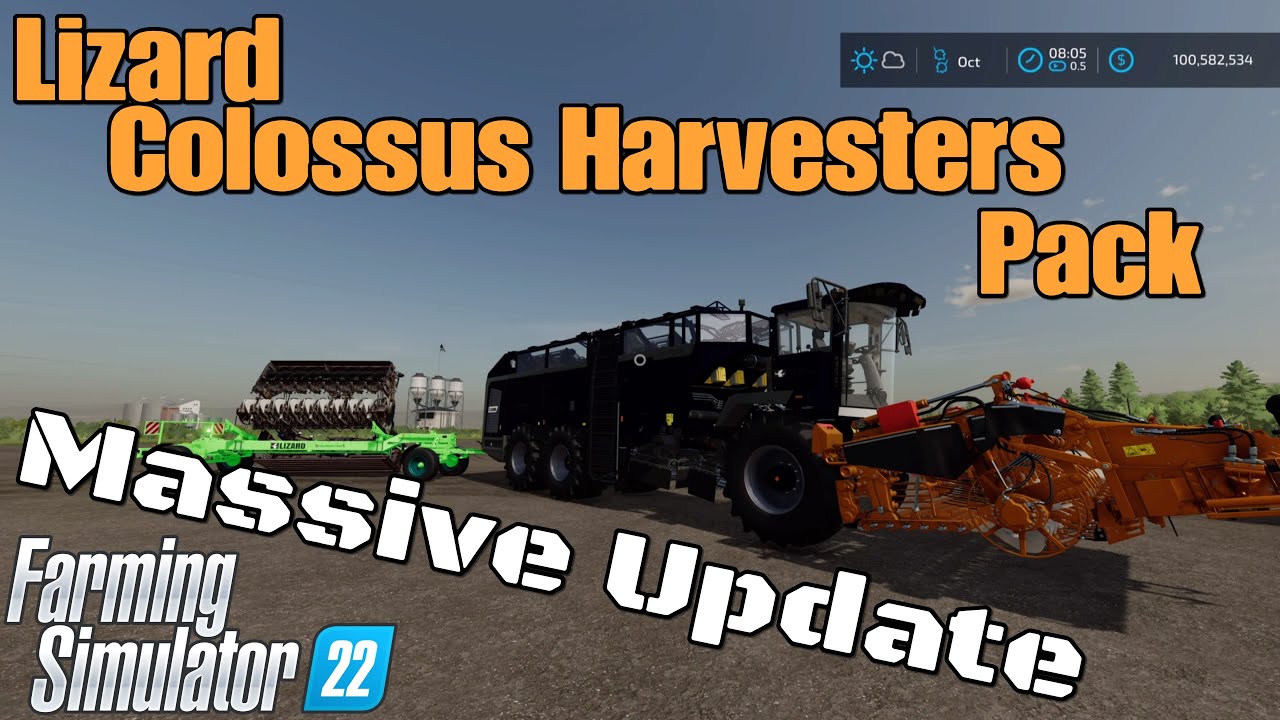 Lizard Colossus Harvesters Pack / UPDATE for all platforms on FS22 ...