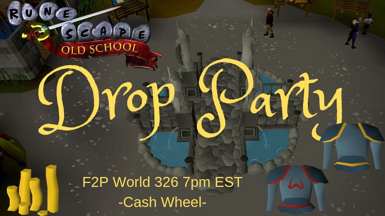 OSRS - 50M DROP PARTY [F2P] - YouTube