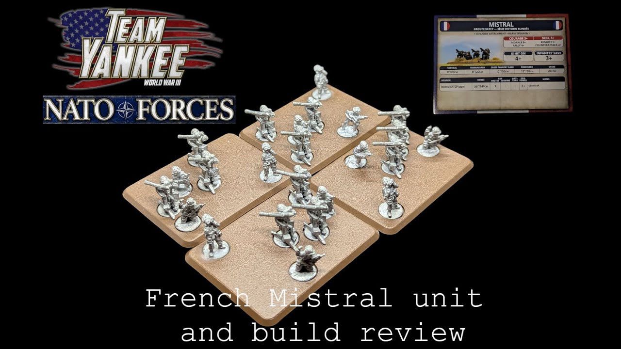 Team Yankee French Mistral unit and build review - YouTube