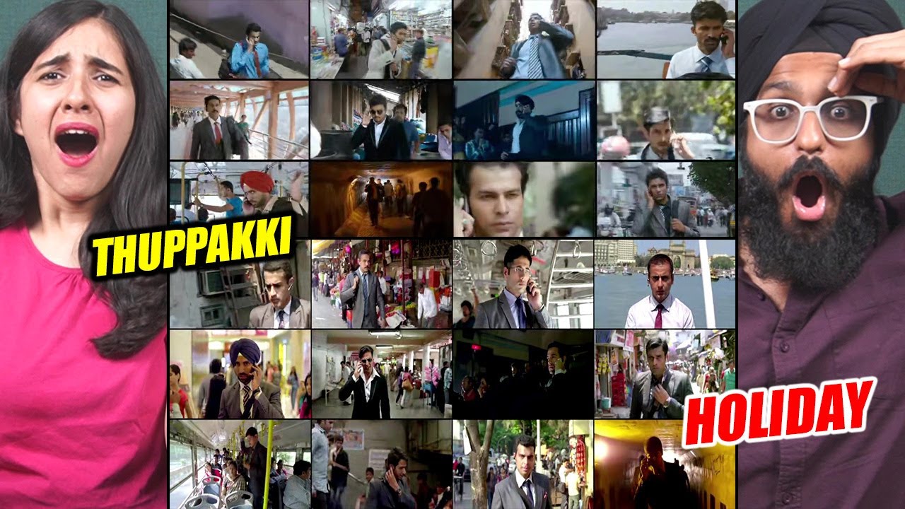 Thuppakki VS Holiday MASS 12 Men Shooting Scene Reaction | Interval ...