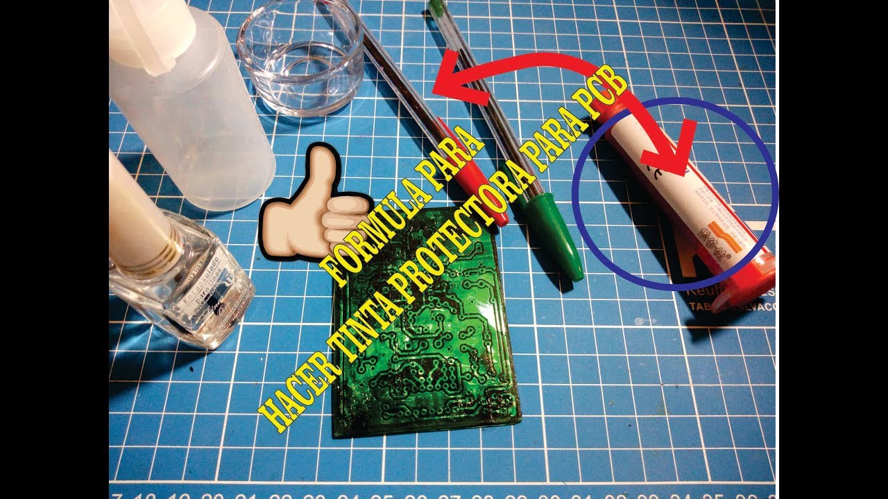 COMO HACER TINTA PROTECTORA PARA PCB - YouTube