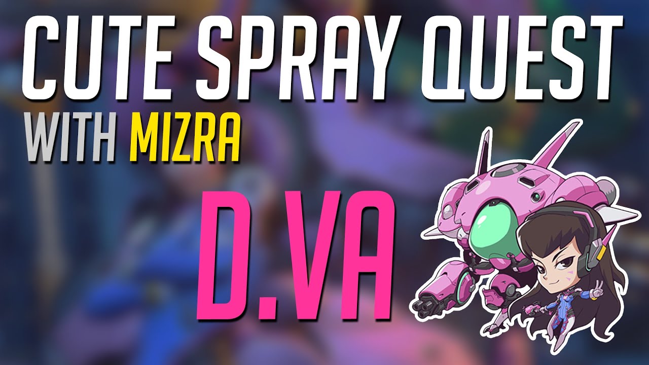 OVERWATCH Cute Spray Quest - D.va - YouTube