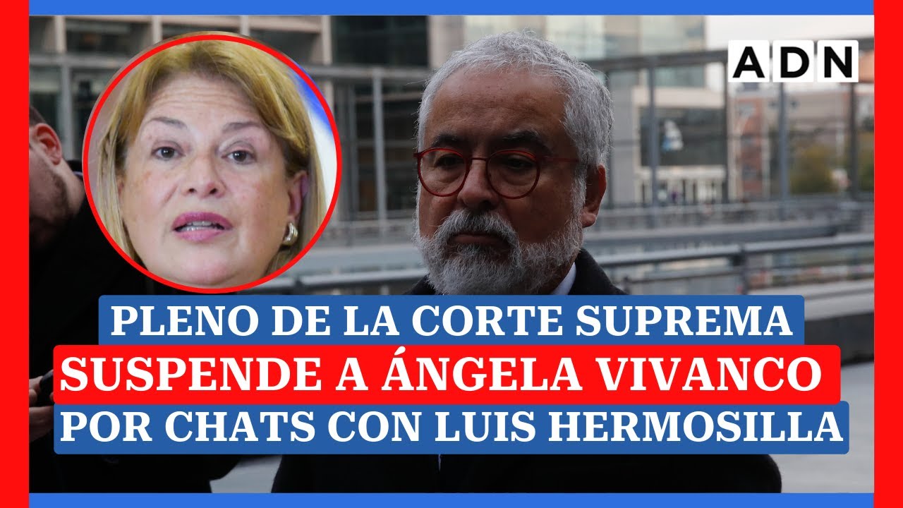 Corte Suprema SUSPENDE a Ángela Vivanco por chats con Luis Hermosilla ...