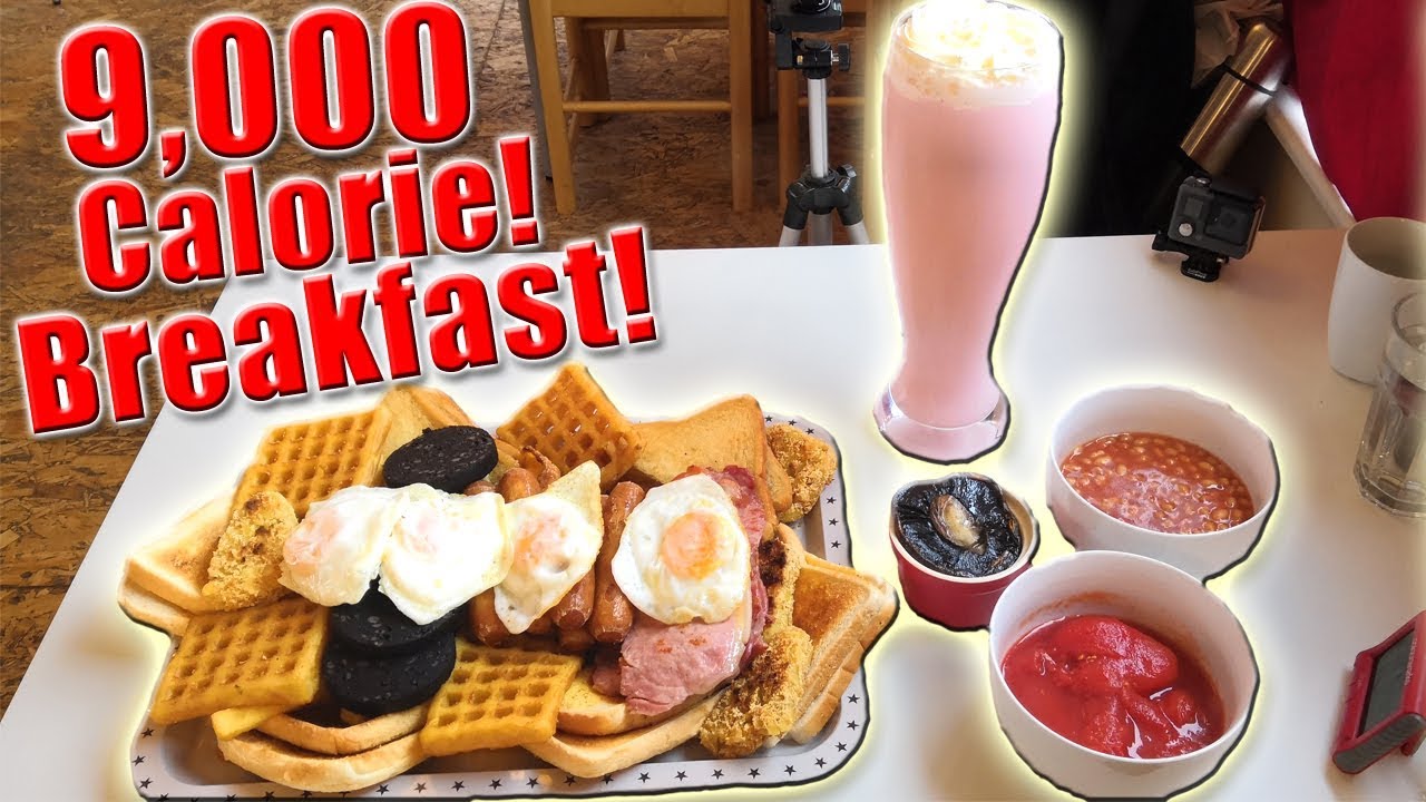 9,000 Calorie! Hibernator English Breakfast Challenge! (£100 Cash Prize ...