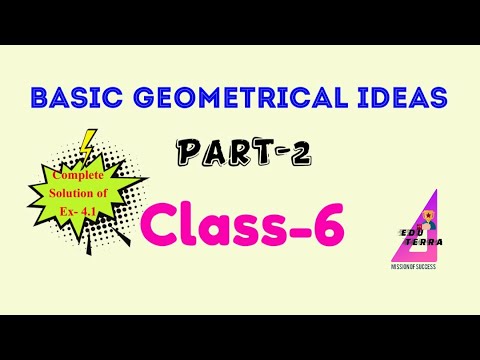 CLASS 6th/MATHEMATICS/CHAPTER 4/BASIC GEOMETRICAL IDEAS/EXERCISE 4.1 ...