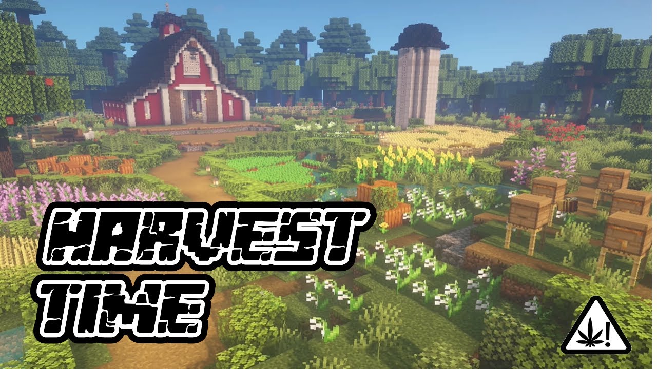 Harvesting my HUGE FARM! | Minecraft - YouTube