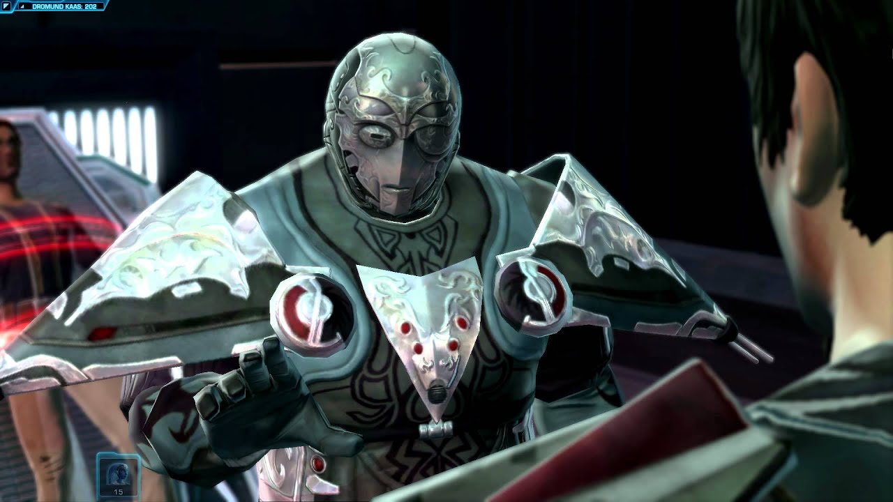 Star Wars The Old Republic Vette scared Angry Baras (BETA) - YouTube