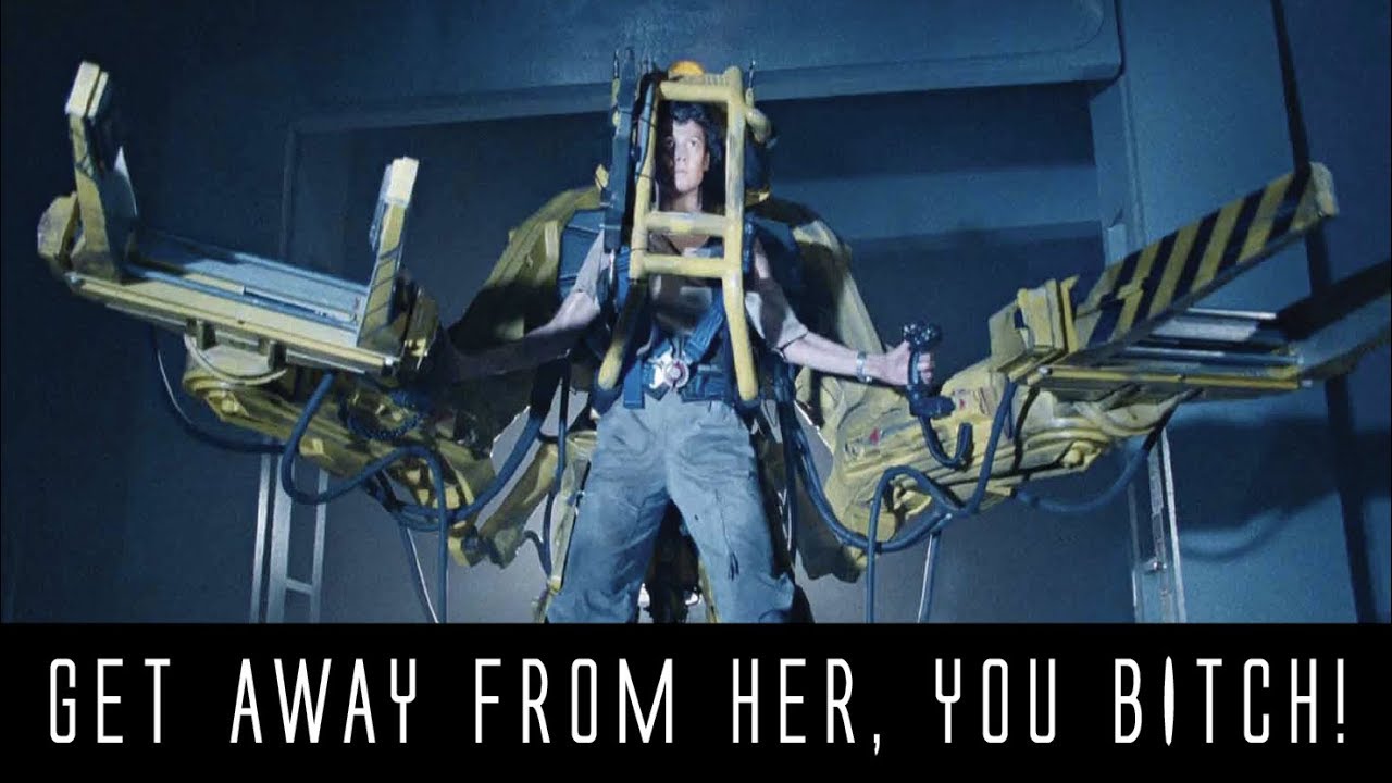 Get Away From Her You B*tch - Aliens Power Loader Scene - YouTube