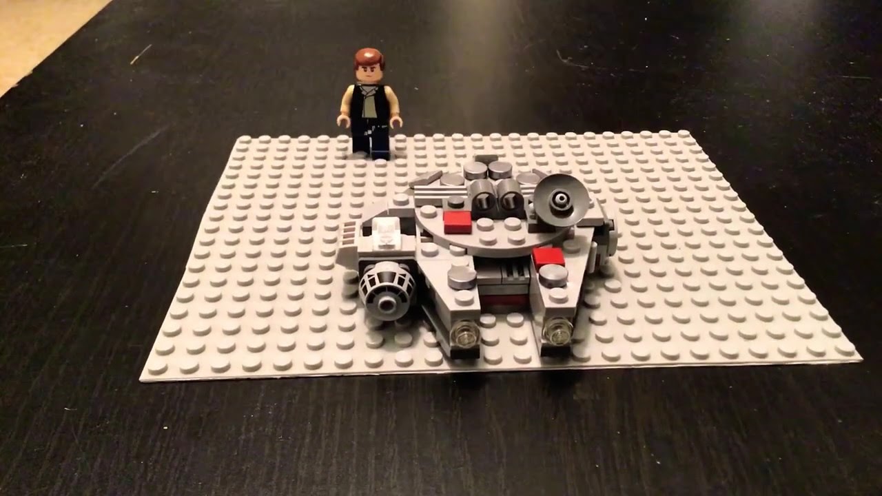 Millennium Falcon LEGO slow motion - YouTube