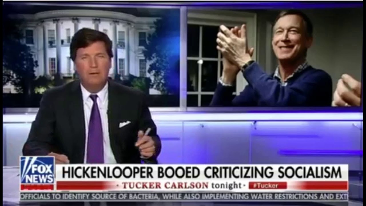 Tucker backs Truth-Telling Hickenlooper & Delaney from Progressive Boos ...