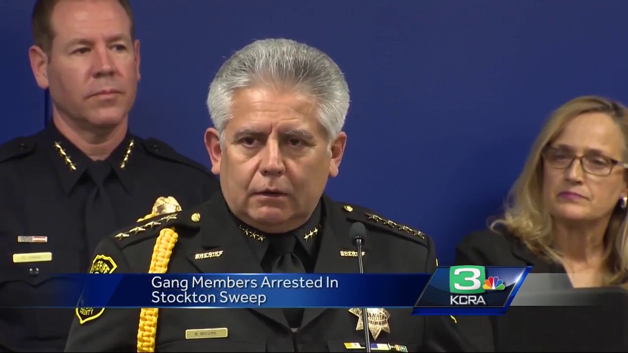 Stockton gang sweep leads to 23 arrests - YouTube