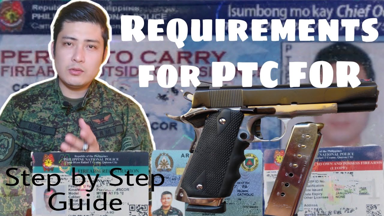 MABILIS na PARAAN pagkuha ng PERMIT TO CARRY (PTCFOR) outside residence ...
