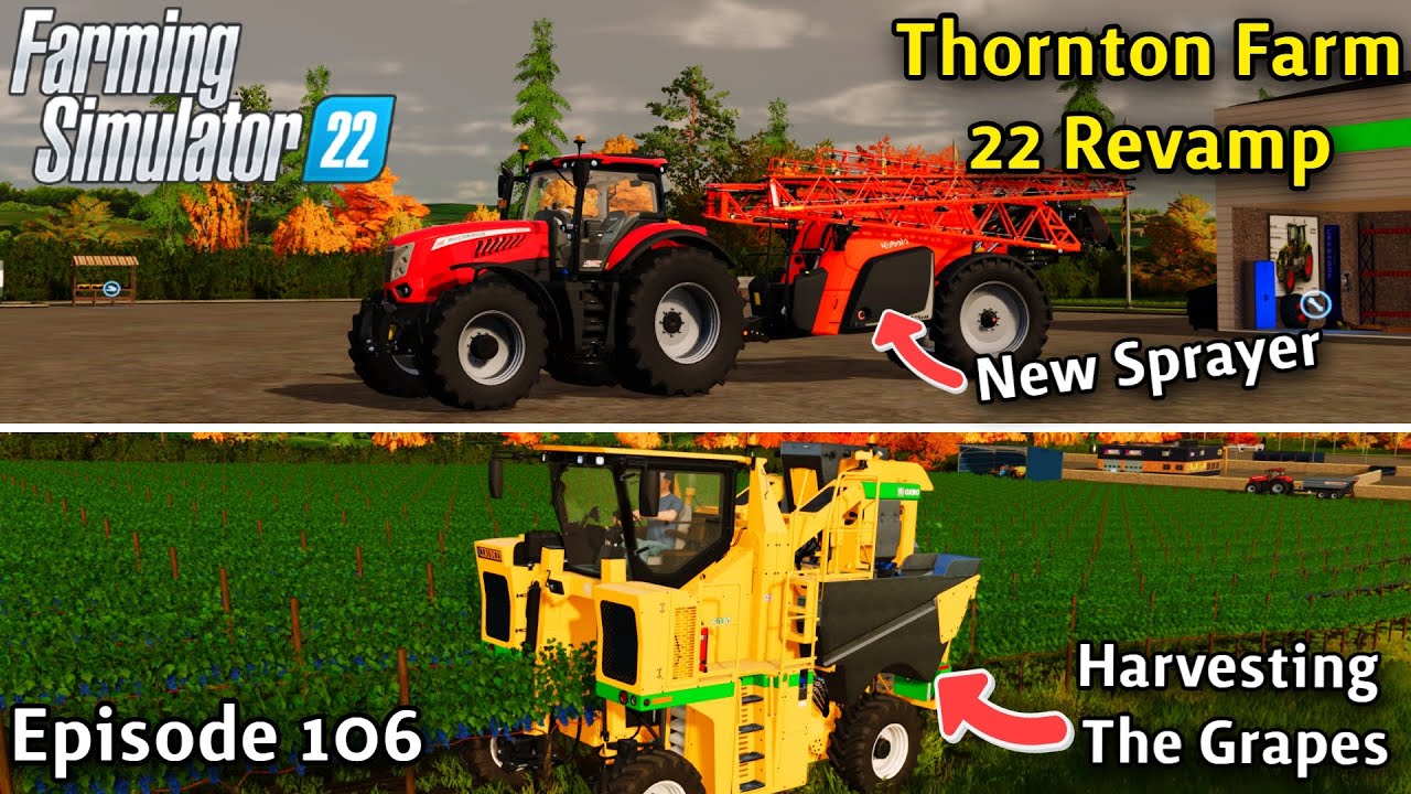 FS22 Timelapse Thornton Farm Ep 106/NEW SPRAYER/KILLING WEEDS ...