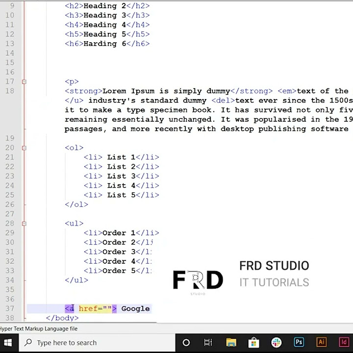 How To Create An Anchor Tag In Html And Css Basic Html And Css Tutorial