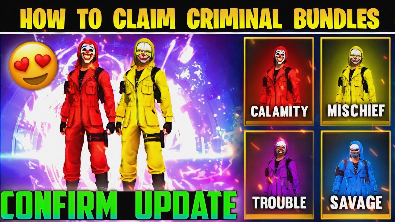 HOW TO CLAIM CRIMINAL BUNDLES 😱🔥@ammugamervlogs#freefirehighlights# ...