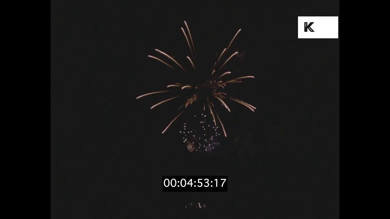 1980s, 1990s Firework Display At Night, 35mm - YouTube