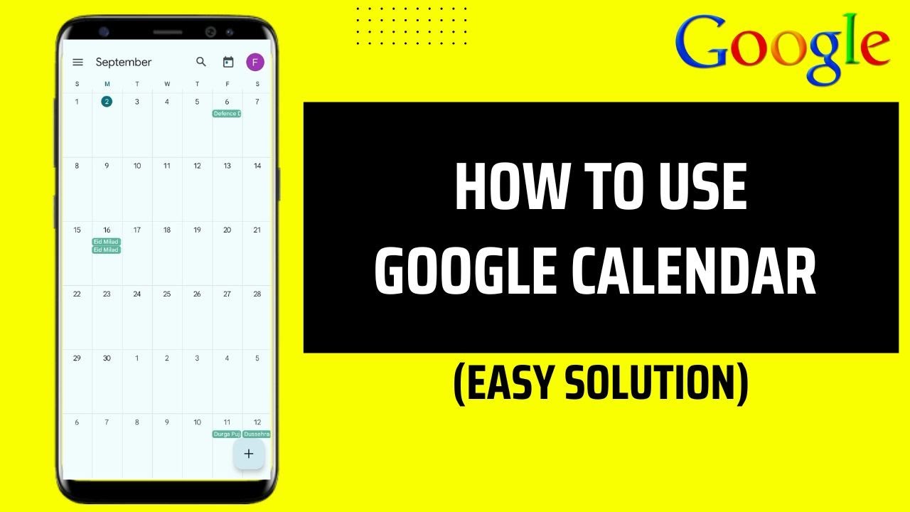 How To Use Google Calender - YouTube