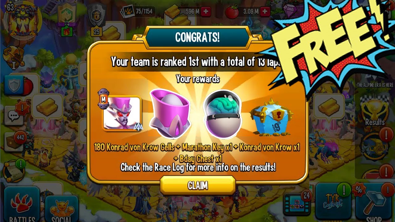 Monster Legends Get Rewards Free 23 Bday Chests Konrad + Glubu free ...
