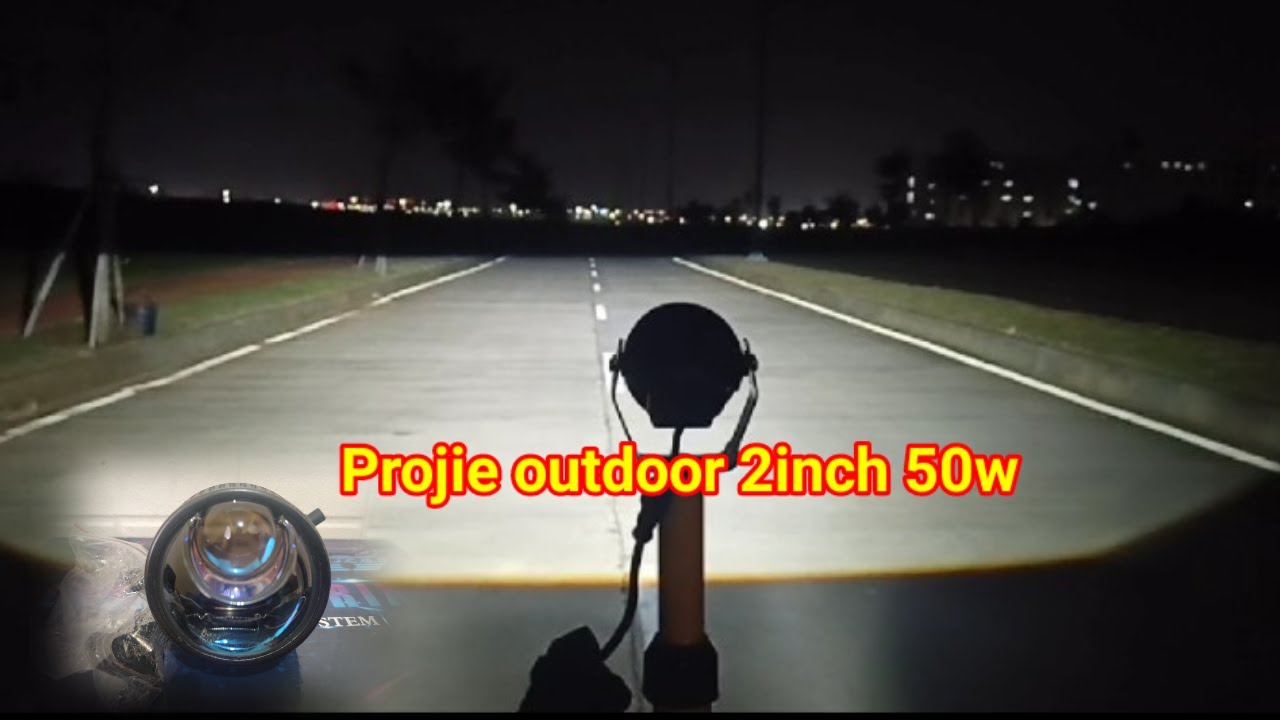 Projie outdoor blue lens laser 50w 2inch - YouTube