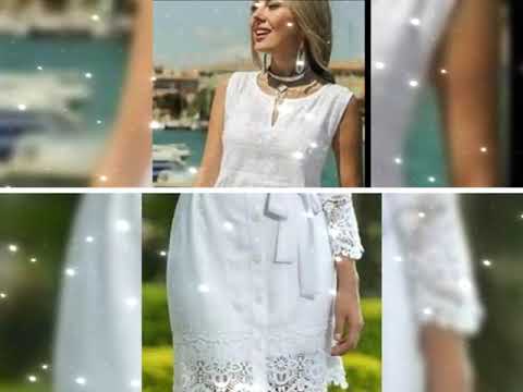 Ağ rəngi sevən xanımlar üçün 2021 - ci ilin ən dəbli pambıq donları. 🤩🤩🤩😍😍😍😍👍👍👍👍