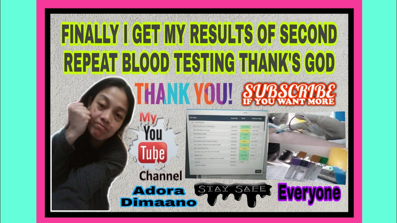 FINALLY I GET MY RESULTS OF SECOND REPEAT BLOOD TESTING THANK S GOD FINALLY I GET MY RESULTS OF SECOND REPEAT BLOOD TESTING THANK S GOD