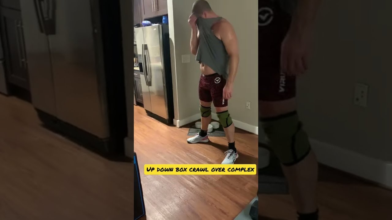 Up Down Burpee Box Crawl Over Complex Exercise | #youtubeshort # ...