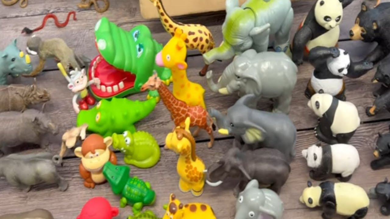 Counting to 5 for Toddlers with Various Animal Toys - YouTube