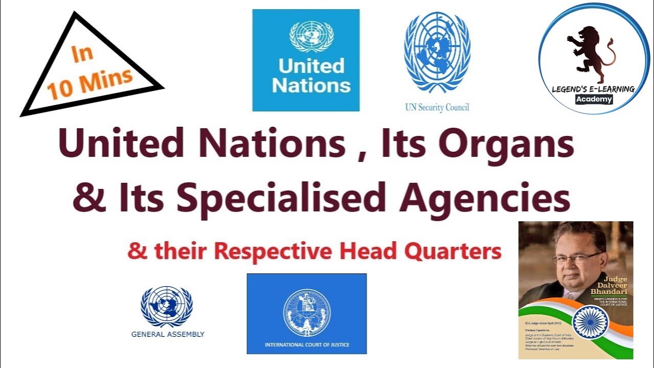 United Nations, International Court of Justice(ICJ), SecurityCouncil ...