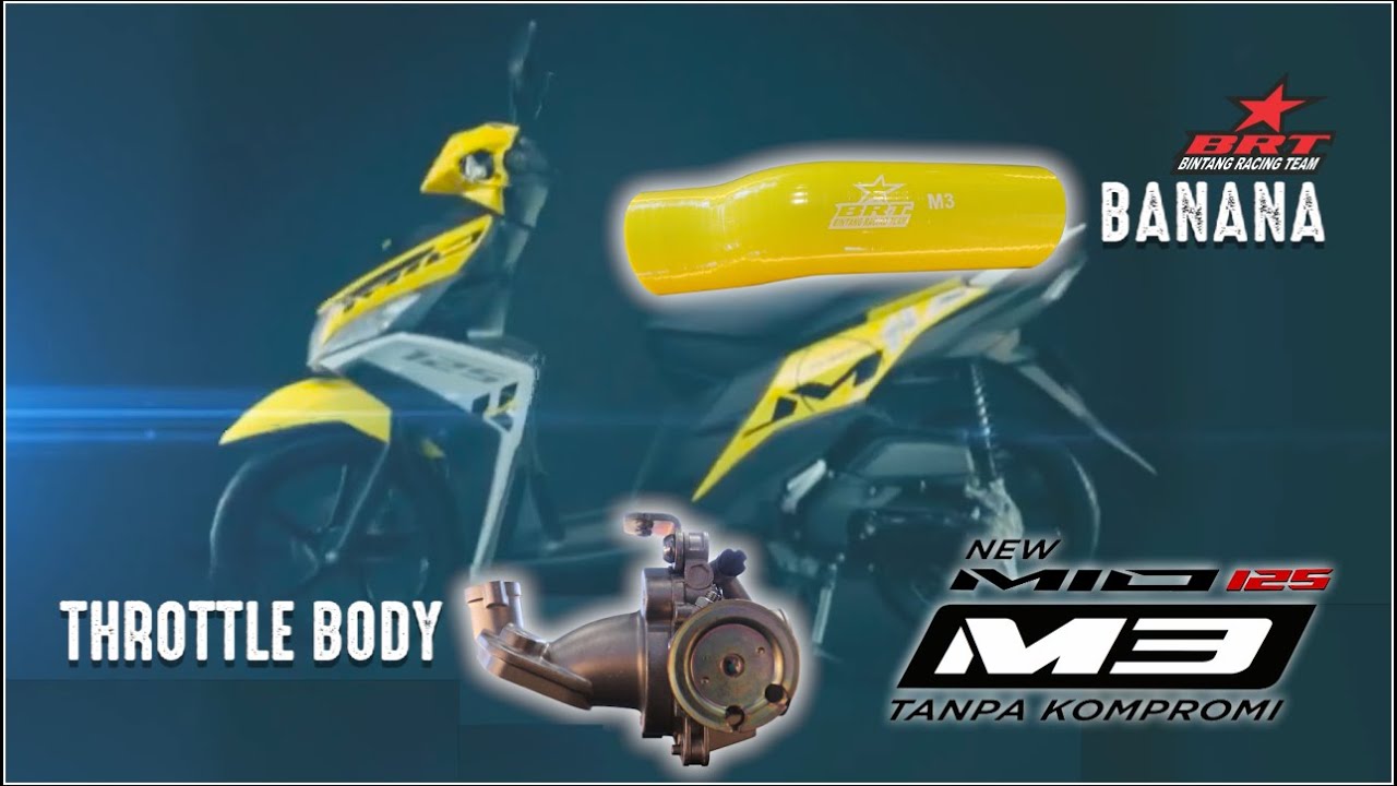 THROTTLE BODY + BANANA MIO M3 SUPER FLOW - YouTube