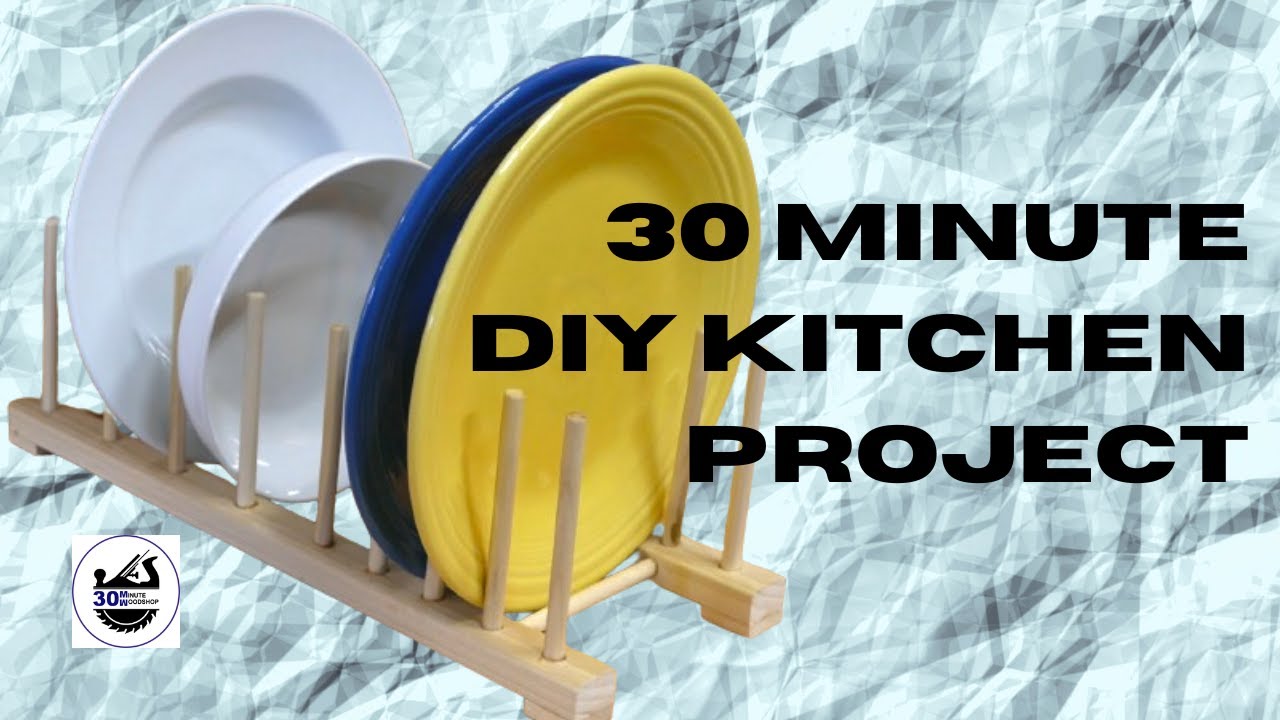 Super Easy - Build Your Own Kitchen Dish Rack - YouTube