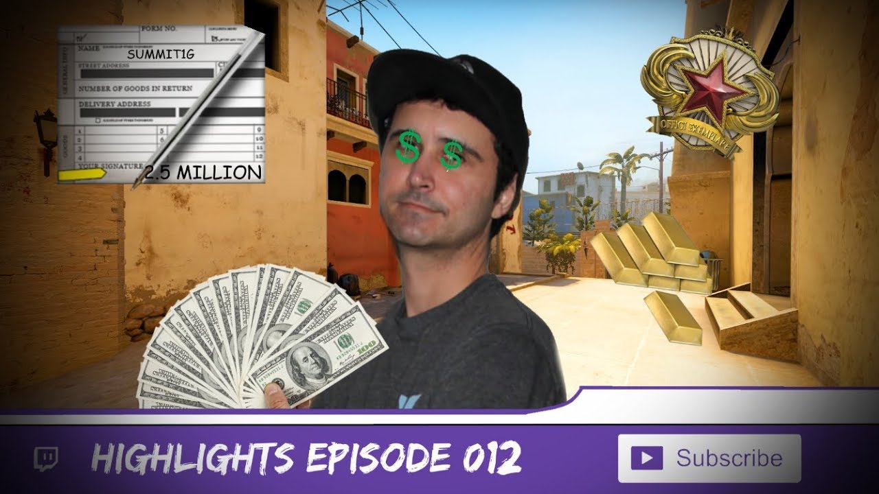 SUMMIT1G 2.5 MILLION DONATION , SCREAM 1 TAP MEISTER| CSGO Highlights ...
