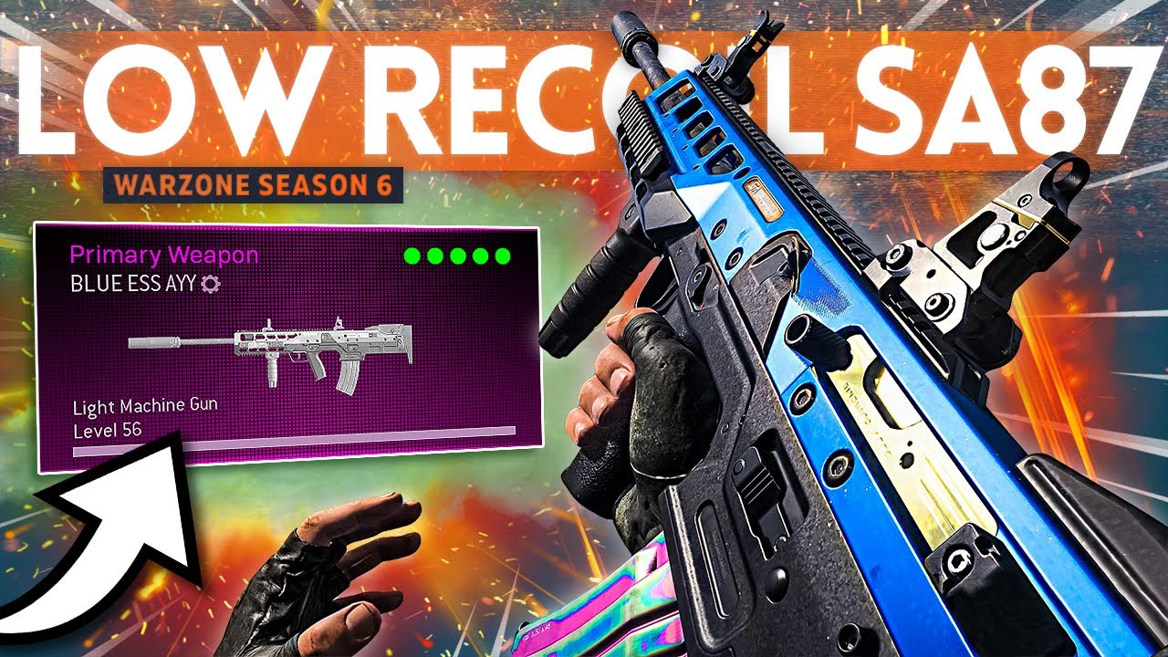 NO RECOIL SA-87 Class Setup in Warzone still MELTS PEOPLE! - YouTube