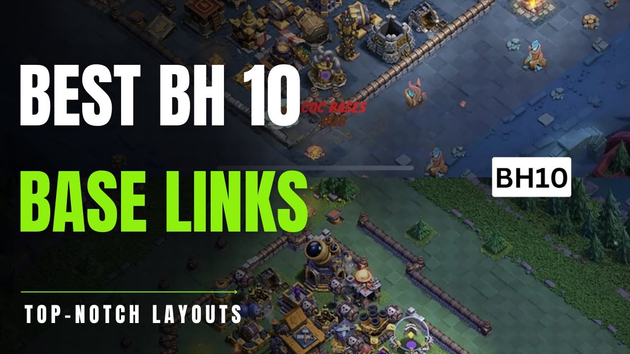 Best Builder Hall 10 Bases | BH10 Layouts with Links #clashofclans #coc ...