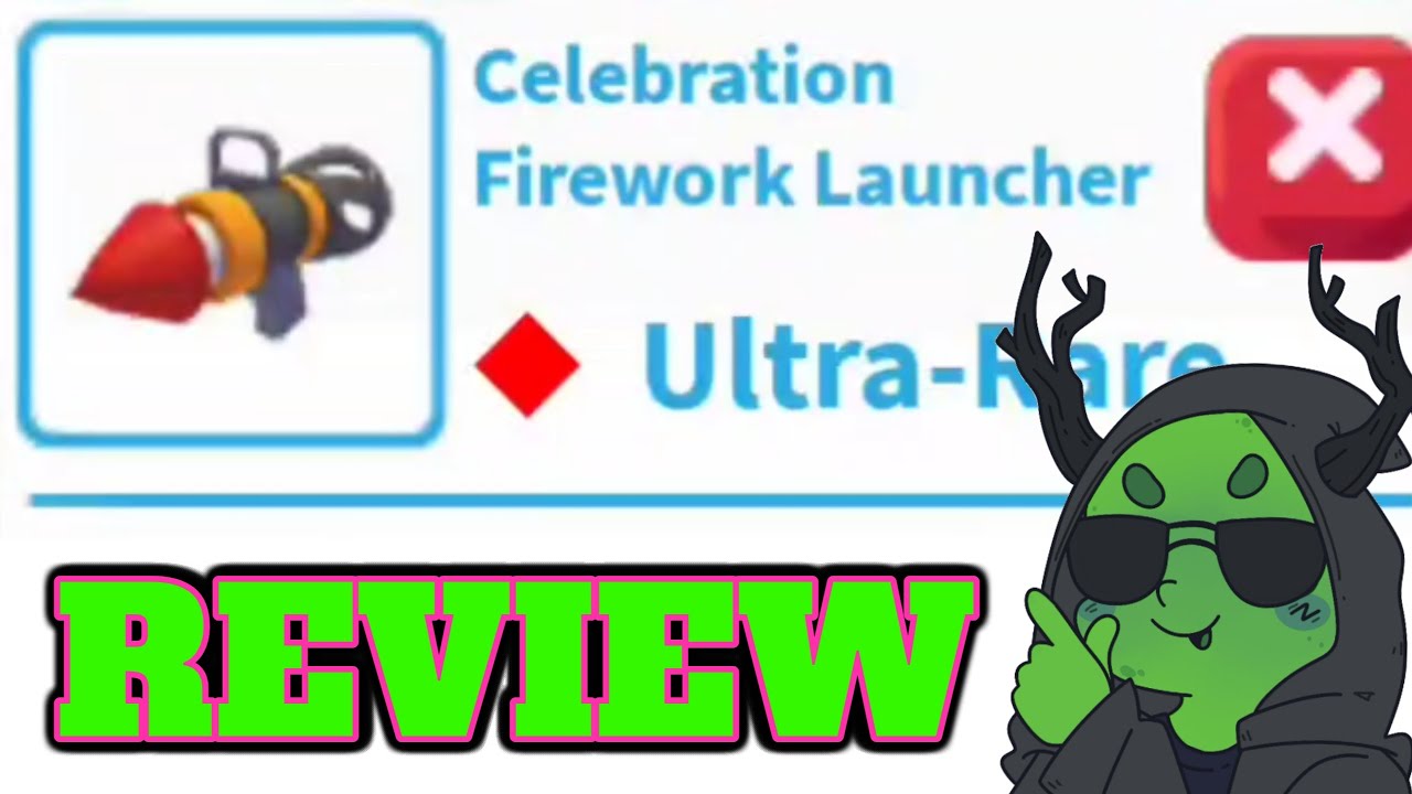 FIREWORK LAUNCHER REVIEW IN ADOPT ME! #celebrationfireworklauncher ...