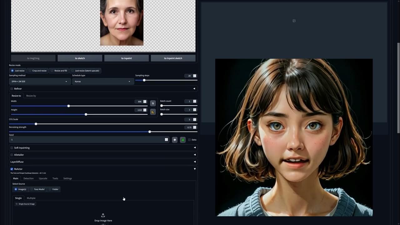 Face Swap With Reactor Extension - Stable Diffusion 2025 - YouTube