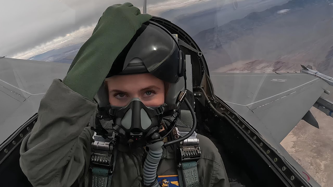 Female Pilot ‘Miss America’ of US F-16 in Full Speed Emergency Takeoff ...