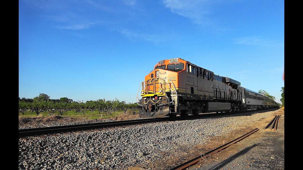 NS 955 BNSF Office Car train in Reynolds, GA - YouTube